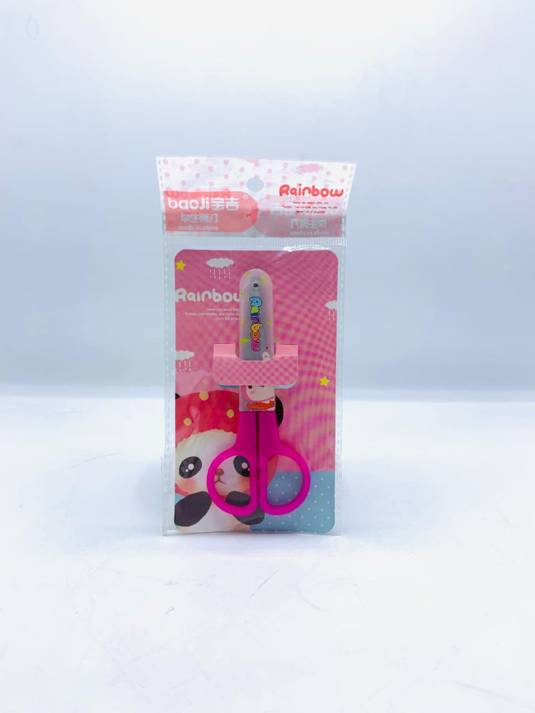 "Rainbow Bao" Kids' Safety Scissors with Protective Cap – CopyPencil.pk