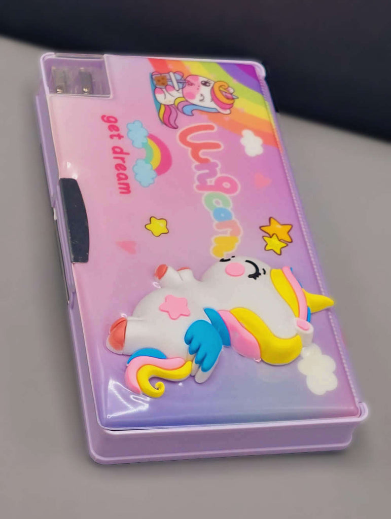 Buy Squishy 3D Unicorn Smart Geometry Box with dual Sharpeners ...