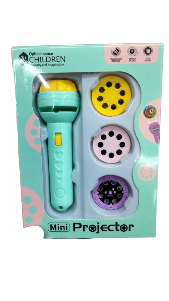 Projection Torch Toy for Kids – 24 Image Patterns, 3 Slides – CopyPencil.pk