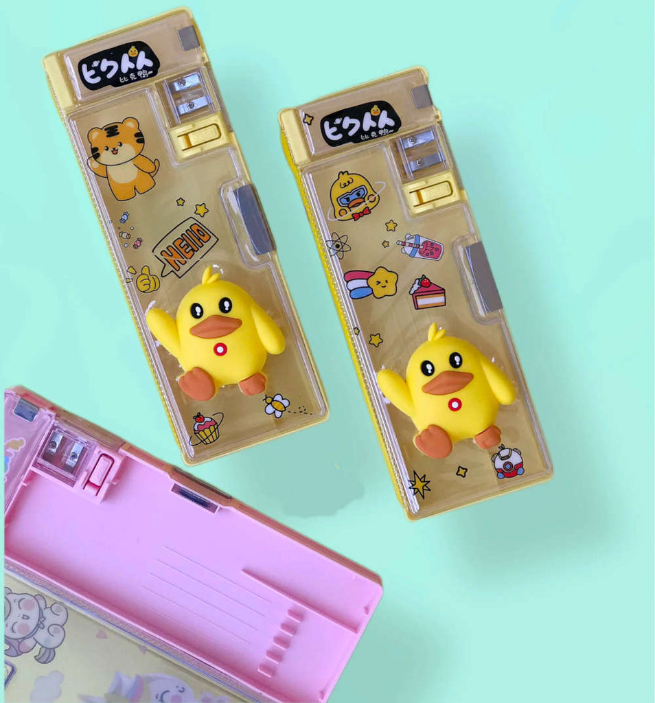 3D Unicorn Themed Geometry Box For Girls,Magnetic Pencil Case for ...