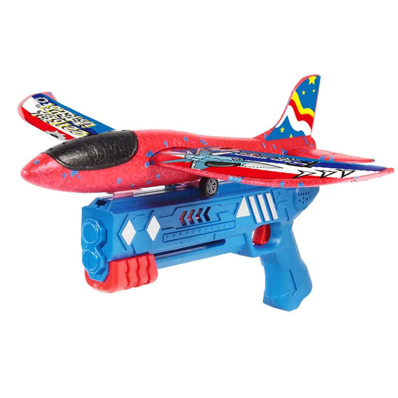 Airplane Launcher Gun Toy Foam Model Catapult Aircraft Flying Toy ...