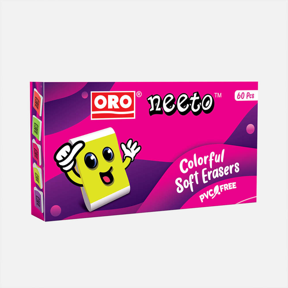 Buy Oro Neeto Colorful Soft Erasers For Kids – CopyPencil.pk