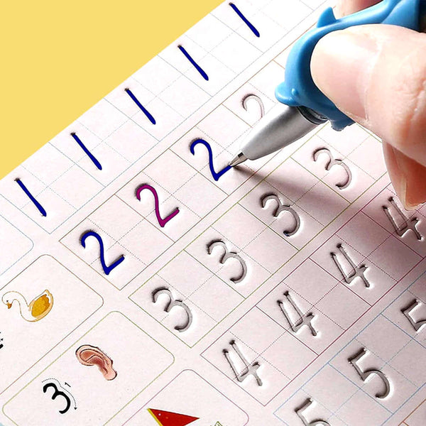 Buy Magic Practice Copybook Set Of 4 Reusable Calligraphy Magic books ...