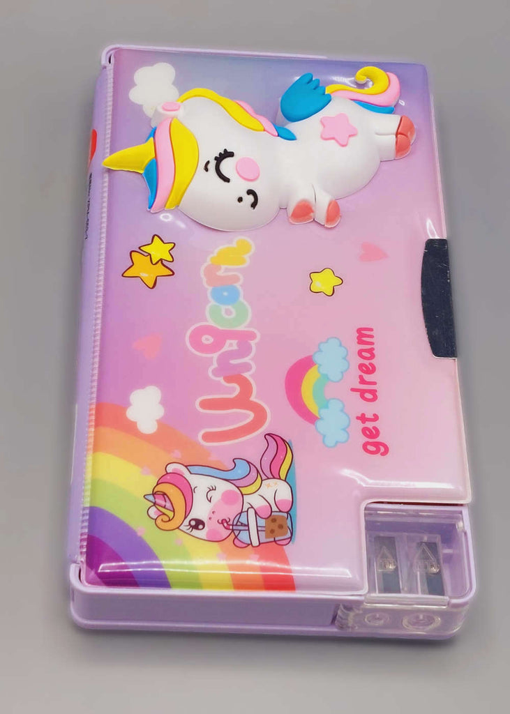 Buy Squishy 3D Unicorn Smart Geometry Box with dual Sharpeners ...