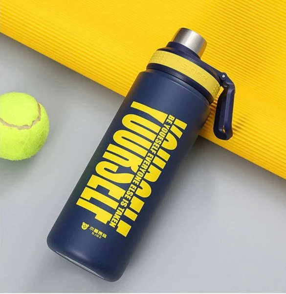 Typography Design Stainless Steel Sport Thermos Insulated Water Bottle ...