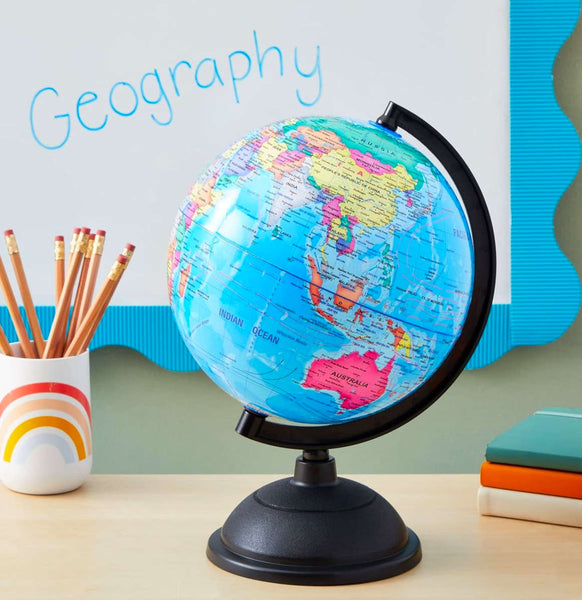 Geography Educational Globe With Stand 360° Spinning Model Earth Globe ...