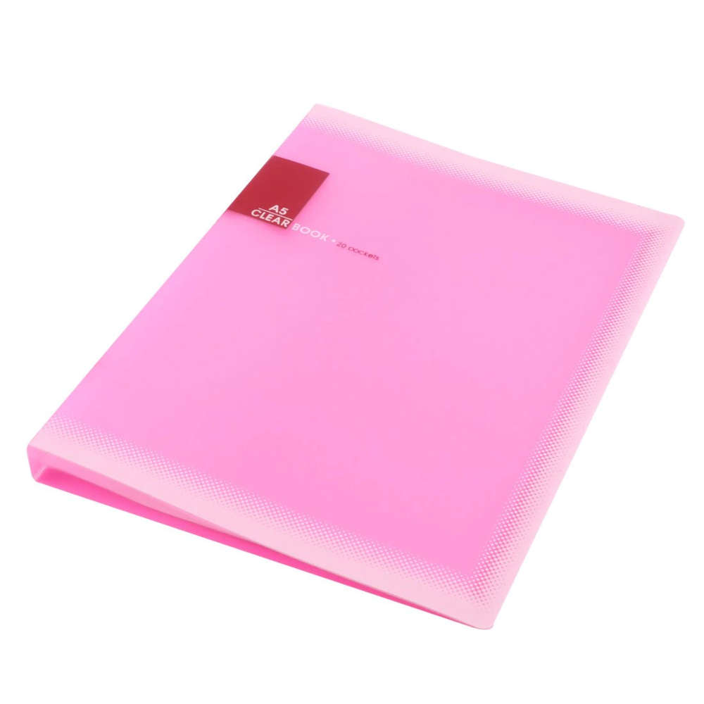 Buy A5 Plastic Pocket File Document Holder 10 Pockets Display Folder ...