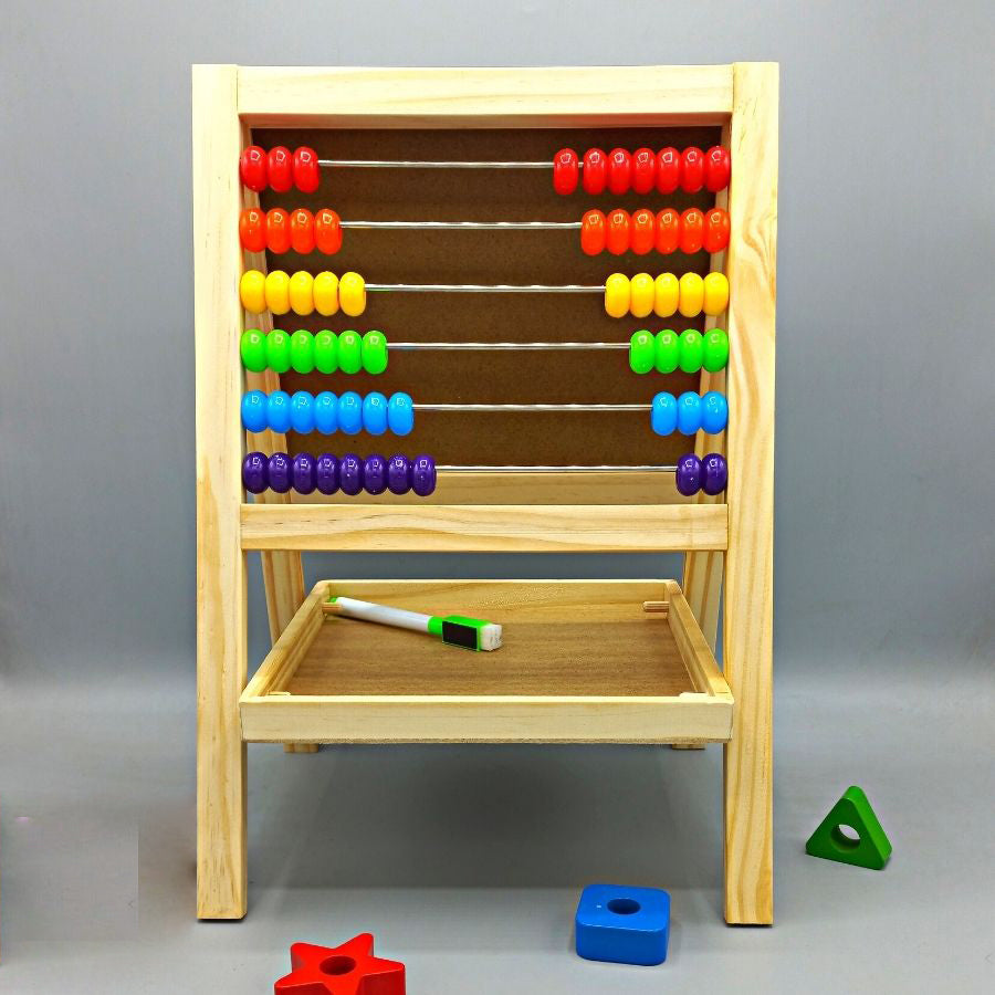 Multi Functional Wooden Computing Frame and Educational Learning Toy M ...