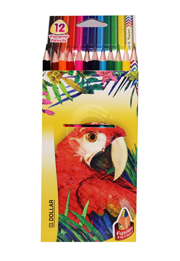Dollar My Color Pencil 12 Colors Half / Full – CopyPencil.pk