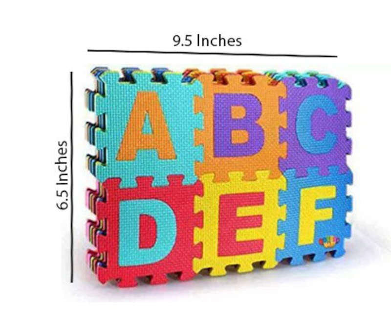 Buy Foaming Puzzle Playing Mat For Kids Interlocking Foam Block Tiles ...