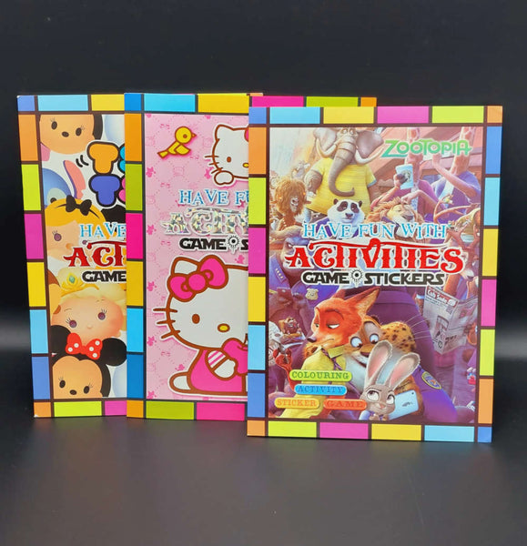 Buy Kids Drawing and Coloring Fun Activity Books With Stickers ...