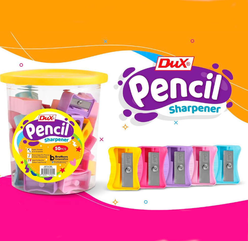 Buy Pencil Sharpeners Jar Of 50 Pcs, Dux Pencil Sharpeners Art # 502 ...