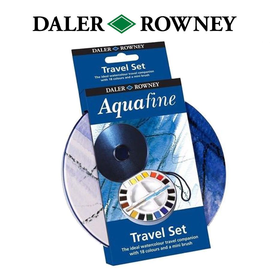 Daler Rowney Aquafine Transparent Watercolor Set of 18 In Tin Box ...