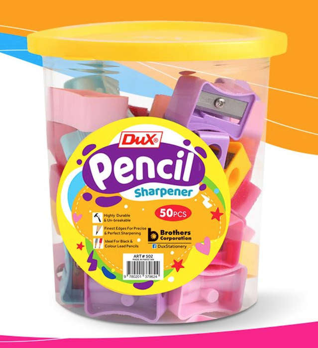 Buy Pencil Sharpeners Jar Of 50 Pcs, Dux Pencil Sharpeners Art # 502 ...