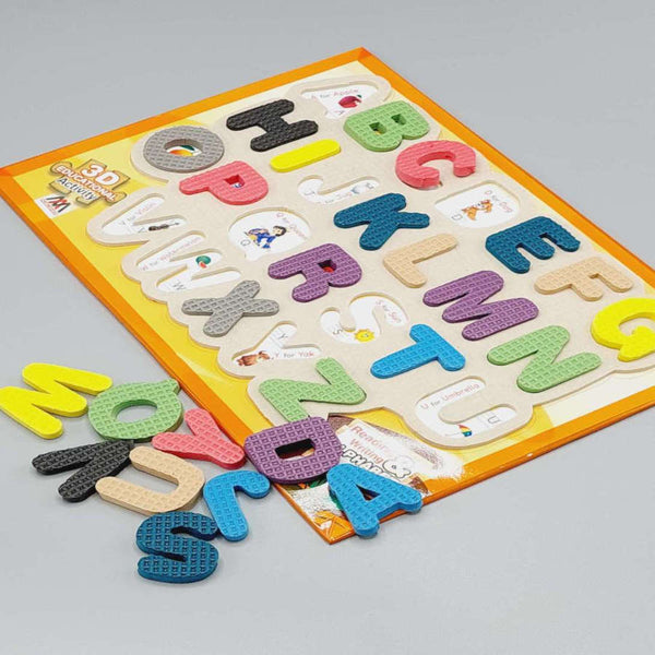 Buy 3D Foamic Alphabet Wooden Activity Board With White Board And ...