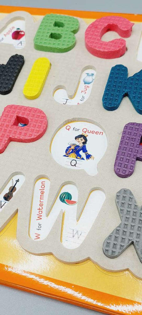 Buy 3D Foamic Alphabet Wooden Activity Board With White Board And ...