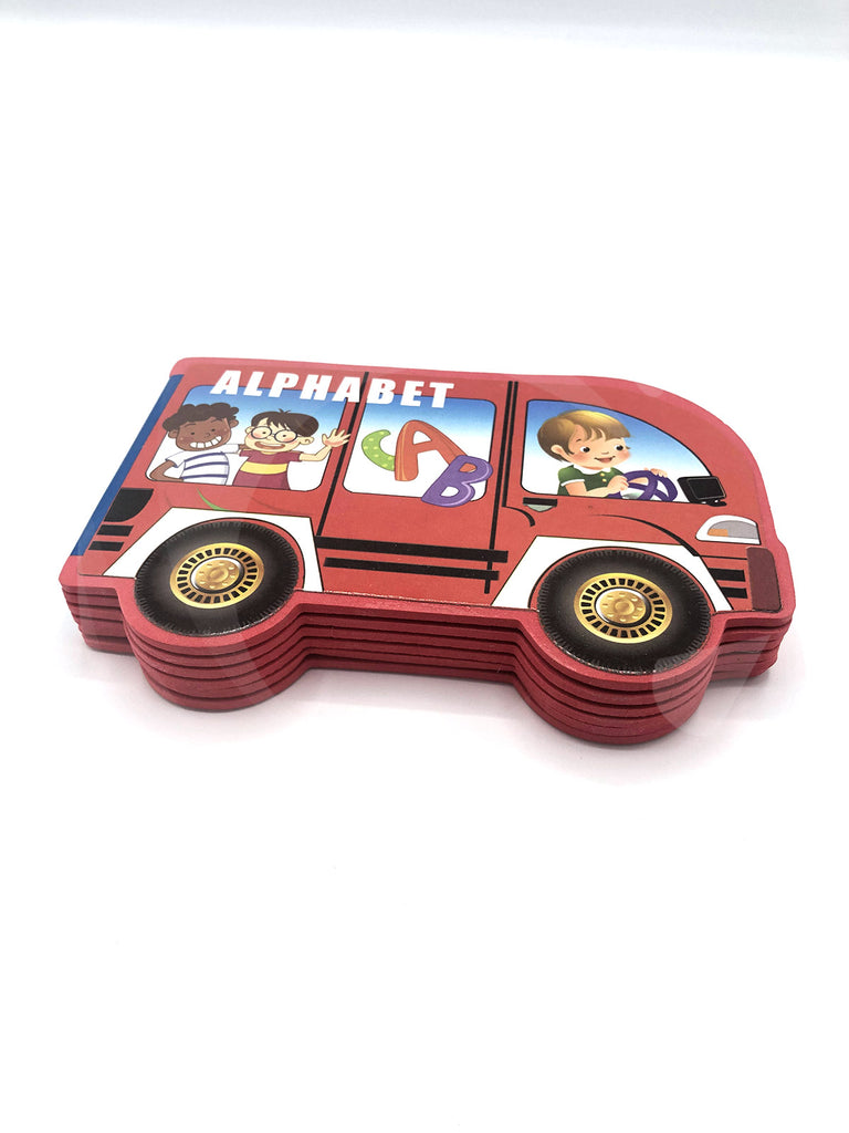 ABC and 123 English Picture Book Car shape with Foam Materiel ...
