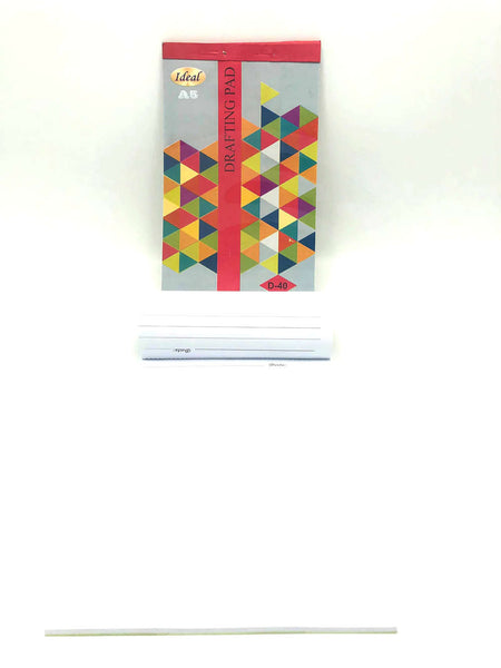 Ideal Drafting Pad, A5 size, D40, Writing Notepad, Lined Pages ...