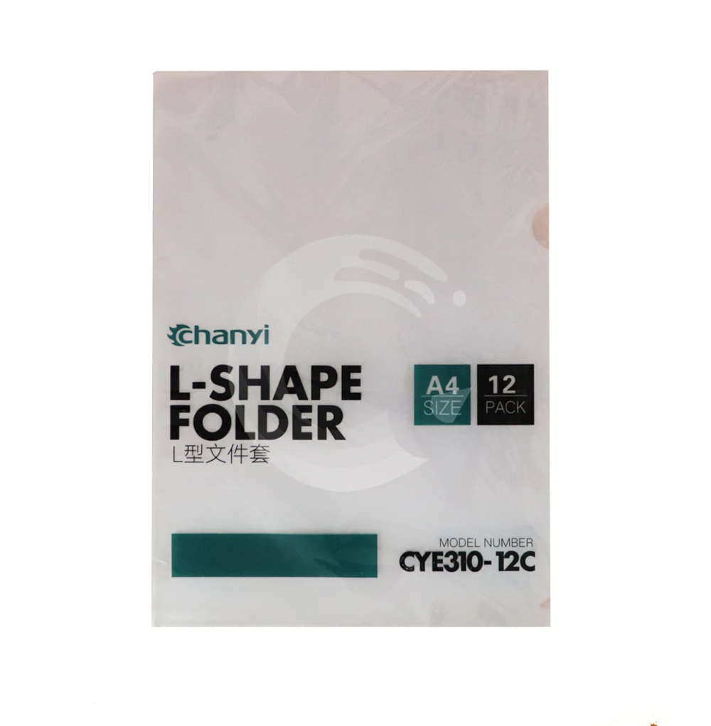 L Shape Folder A4 Transparent Document File For School and College ...