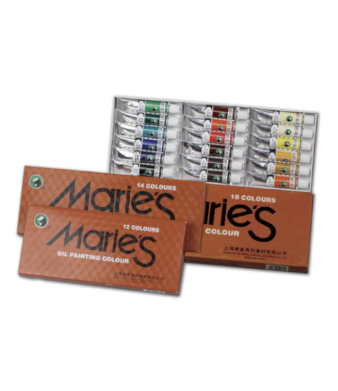 Buy Maries Oil Paints Color Set Of 12 Tubes (12ml Each) – CopyPencil.pk
