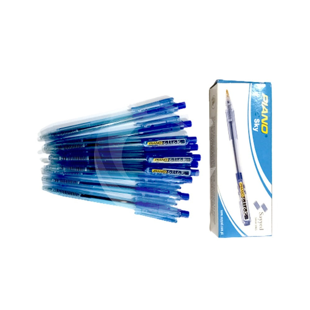 Piano Click Sky Ball Pen Pack Of 10 Pens – CopyPencil.pk