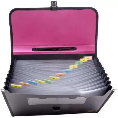 Buy Poly Expanding Bag File | Document Accordion Business Bag Folder ...