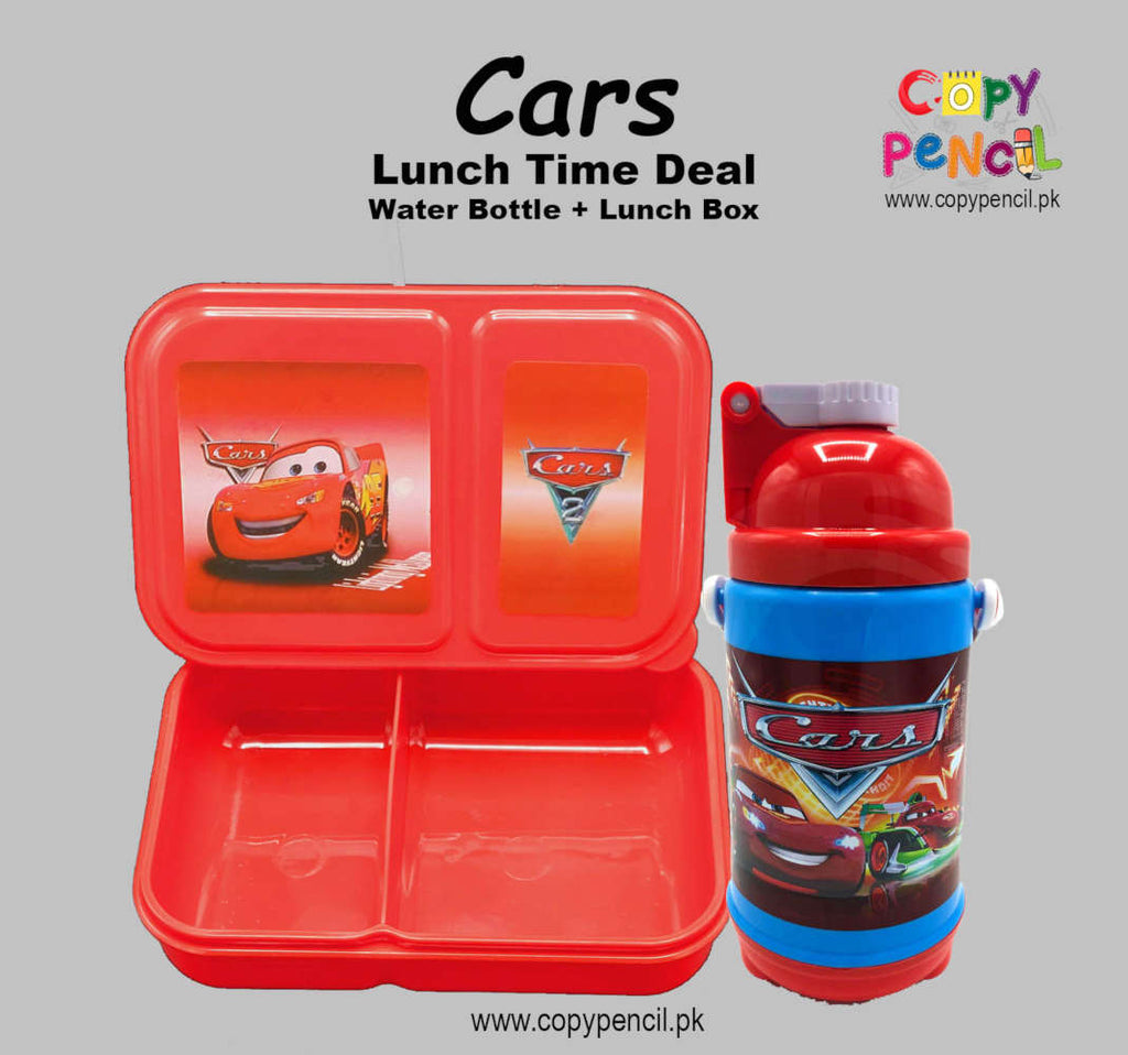 Buy Cars Lunch Box And Water Bottle Deal Boys | Kid's Lunch Time Deal ...