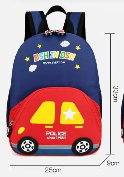 Police Car Backpack For Kids - Best and Imported Quality Shoulder Bag ...