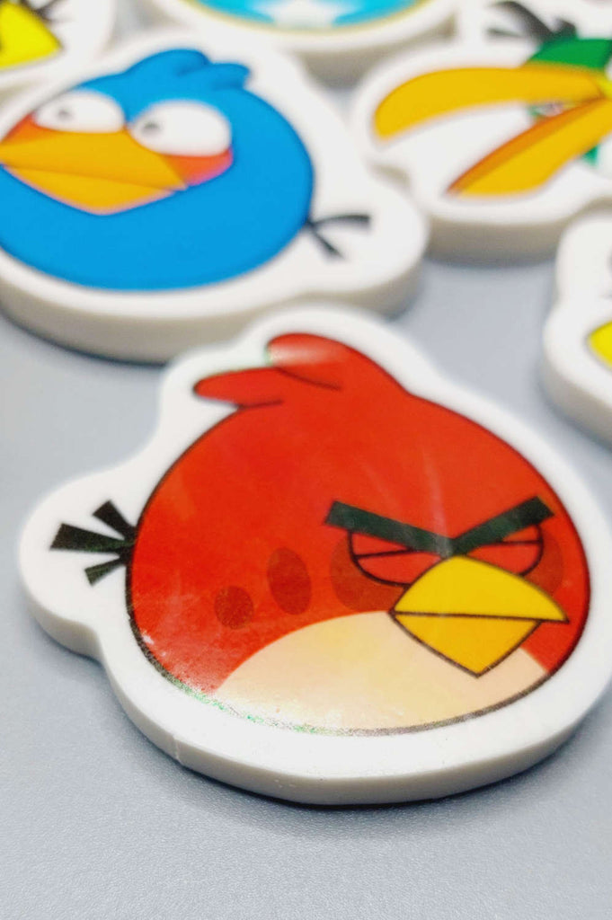 Buy Angry Birds Die Erasers Cut Character Fancy Pencil Eraser for Kids ...