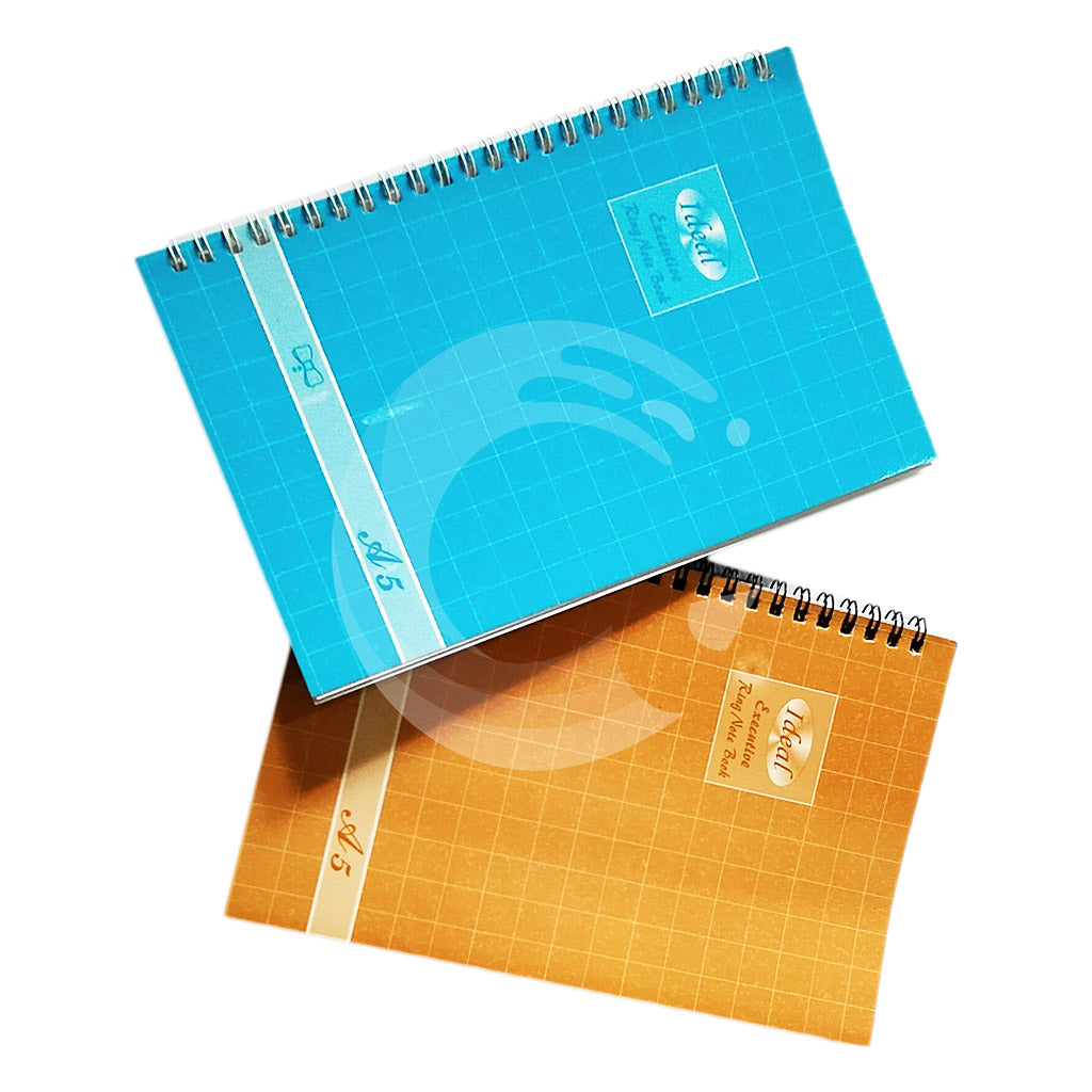 Buy Ideal Executive Ring NoteBook A5 size Narrow Lined Spiral Notebook ...