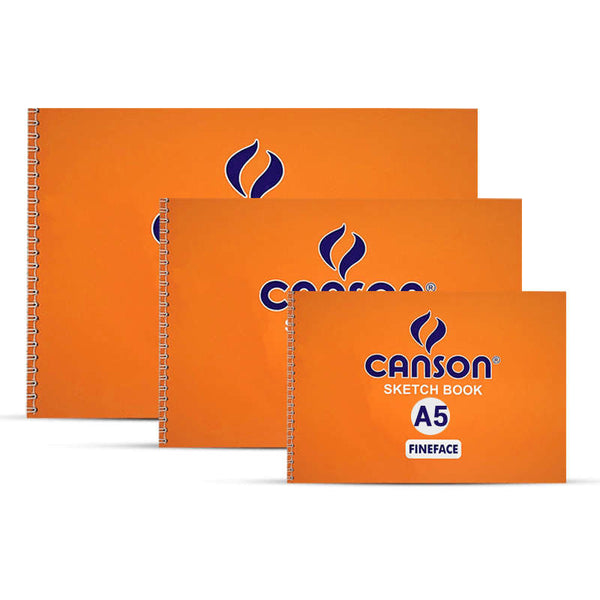 Buy Canson Sketch Book Size A5 Fine Face Spiral 20 Sheets Of 150 g ...