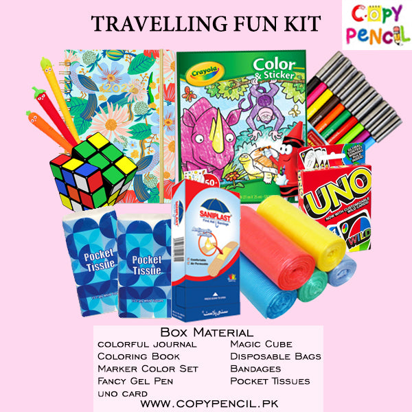 Travelling Fun Activity Kit Travel Essential Kit For Kids – CopyPencil.pk