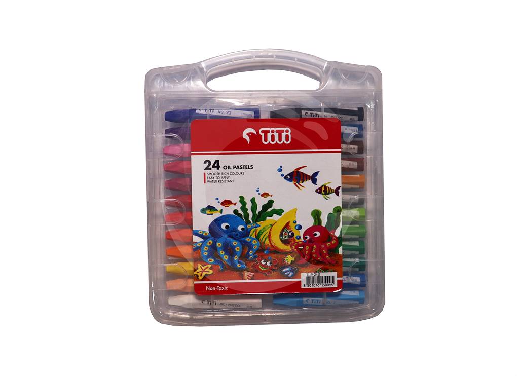 Buy Titi Oil Pastels Crayon Color 24 Pcs, Oil Pastel Crayon Sticks ...