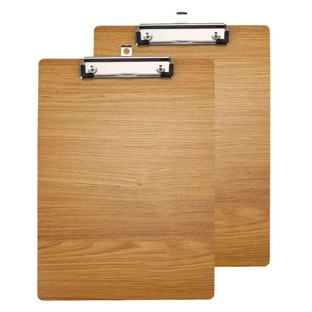 Buy Hard Clip Board Wooden Design Exam Clipboard – CopyPencil.pk