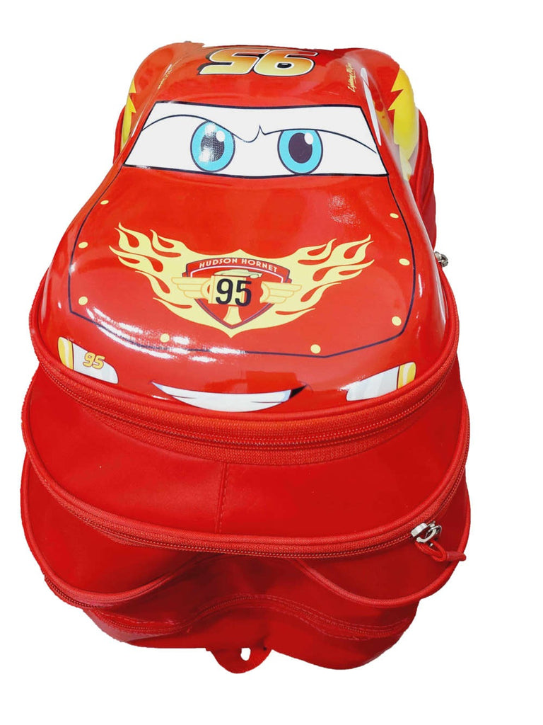 School Bag For Kids/Boys- McQueen 3D Backpack Disney Cars Themed ...