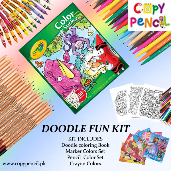 Doodle Coloring Hobby Fun Box For Kids – CopyPencil.pk