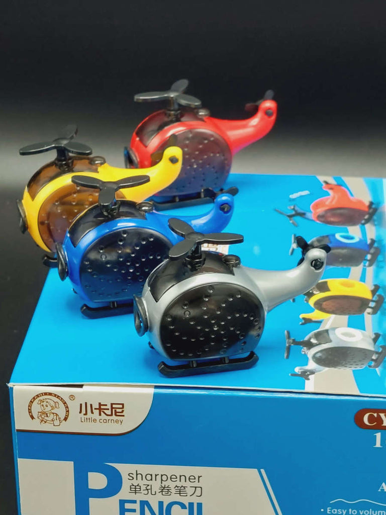 Helicopter shaped fancy pencil sharpeners for boys – CopyPencil.pk