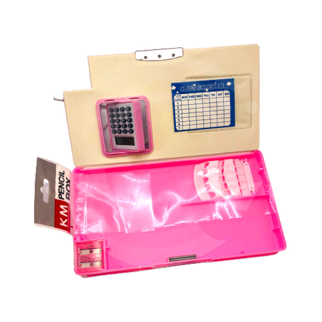 Kitty Double-sided Magnetic Geometry Box, inbuilt Calculator, Dual Sha ...