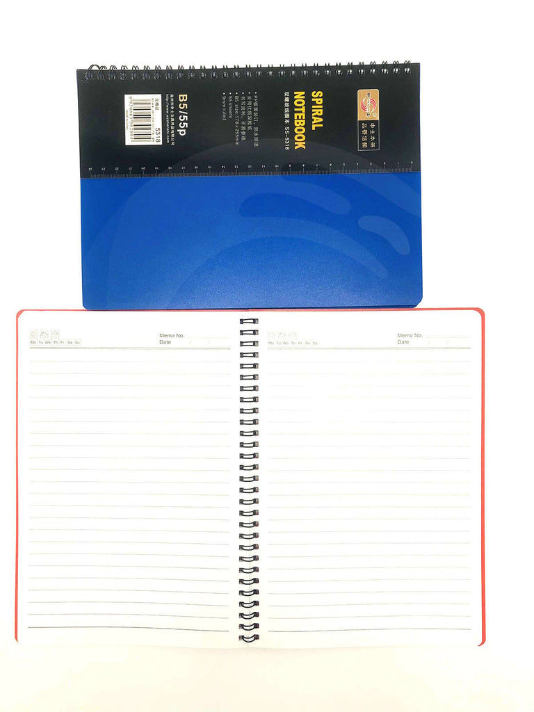 Spiral Notebook - B5 size - 55 Sheets – CopyPencil.pk