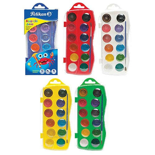 Buy Pelikan Watercolor Set Junior 12 Watercolors School Water Paints ...