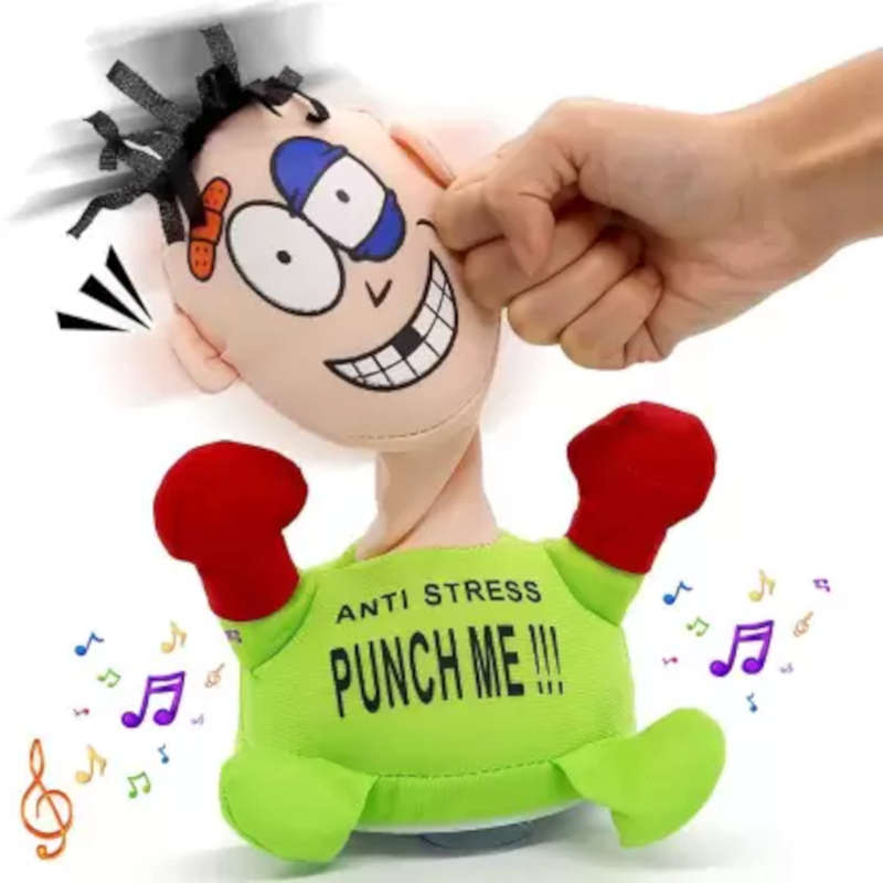 Buy Punch Me Anti-Stress Doll Soft Plush Screaming Electric Toys ...