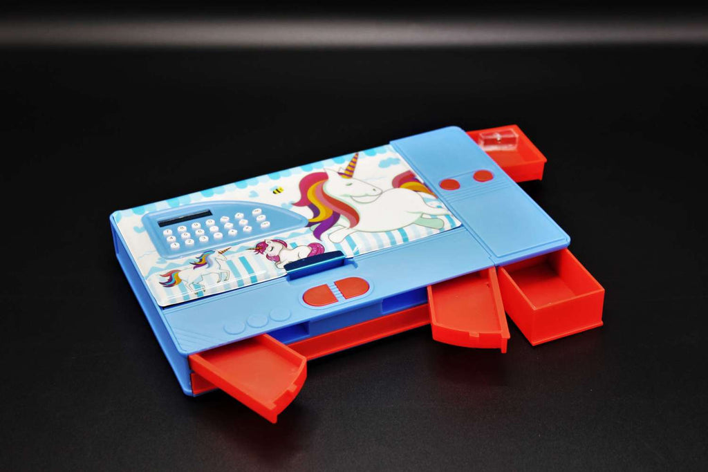 Unicorn Themed Jumbo Geometry Box Double-sided with Inbuilt Calculator ...