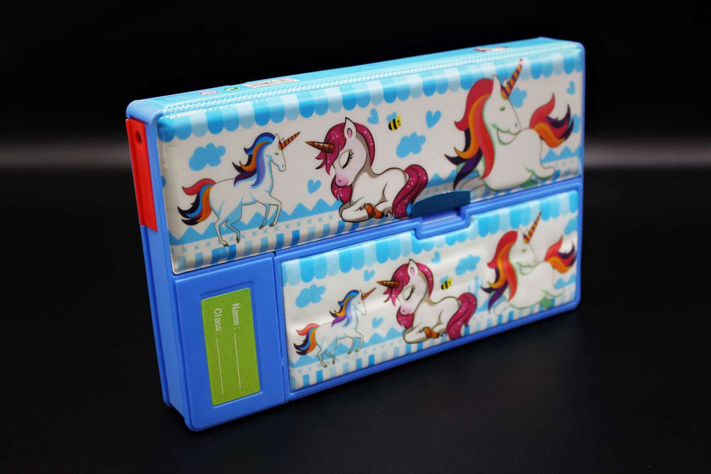 Unicorn Themed Jumbo Geometry Box Double-sided with Inbuilt Calculator ...